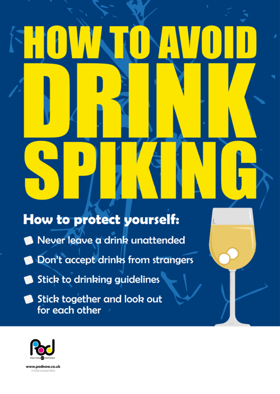 How to avoid drink spiking | POD | Posters On Demand