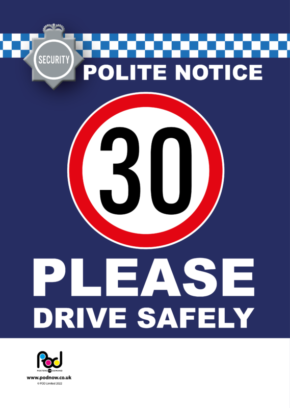 30 Please drive safely | POD | Posters On Demand