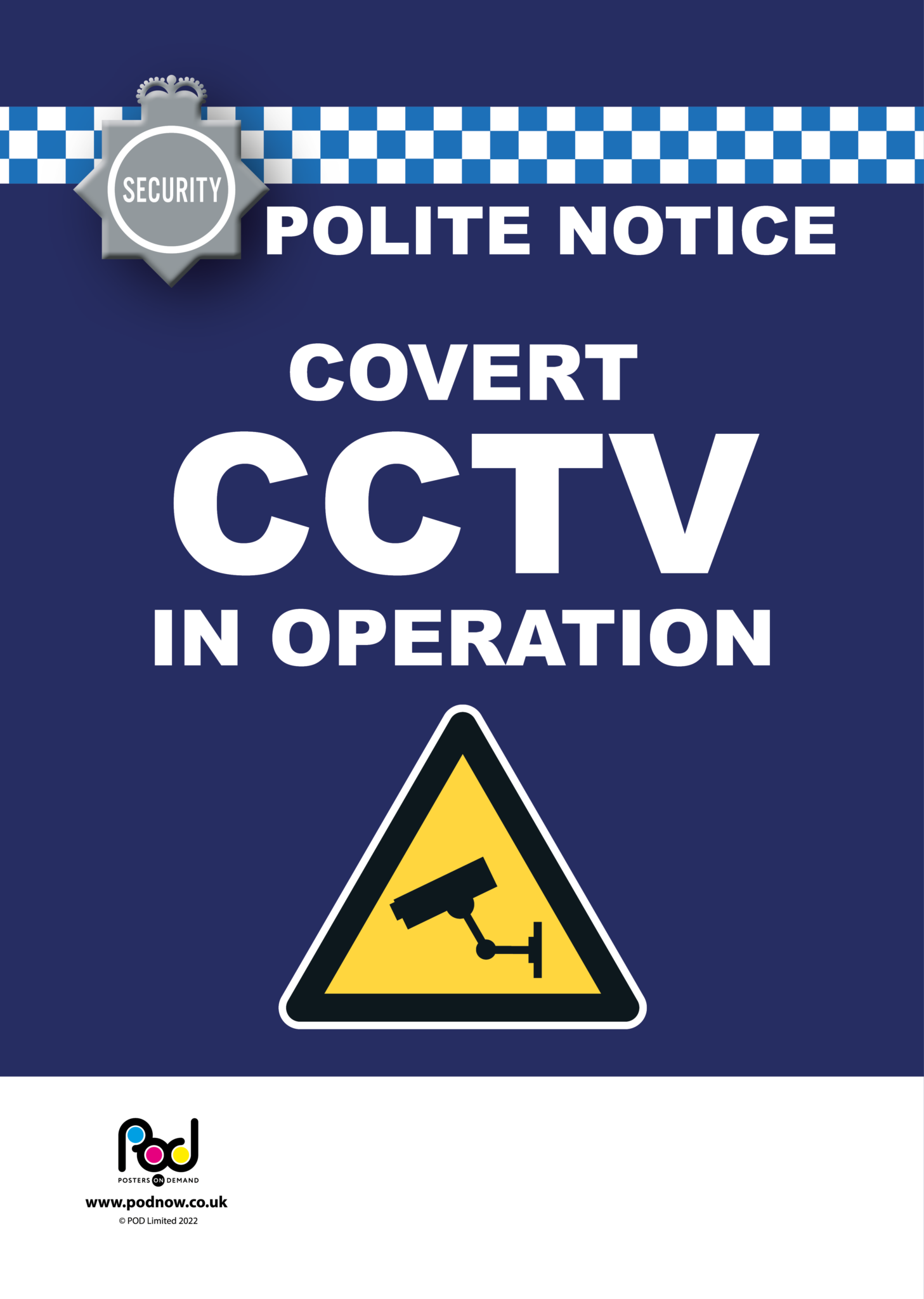 Covert CCTV in operation | POD | Posters On Demand