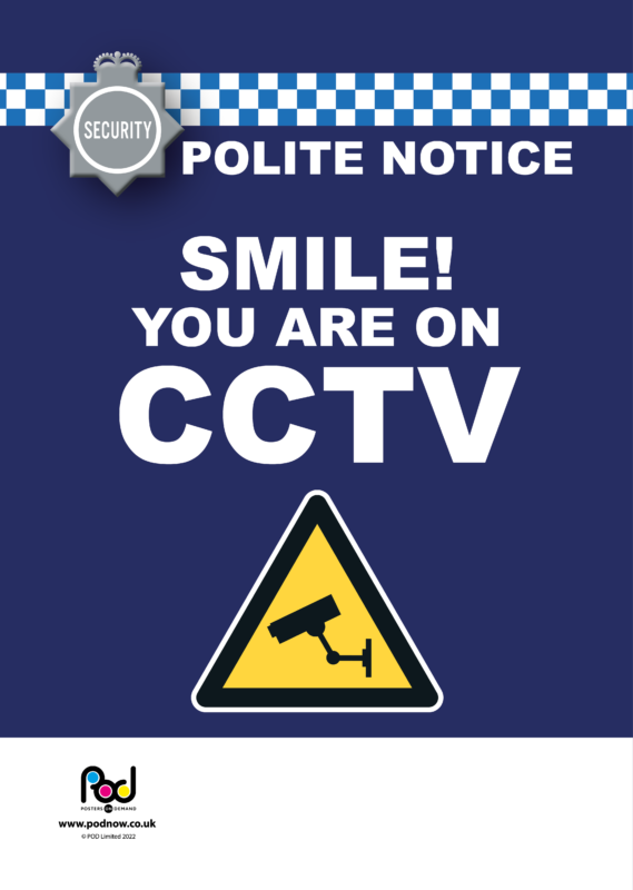 Smile you are on CCTV | POD | Posters On Demand