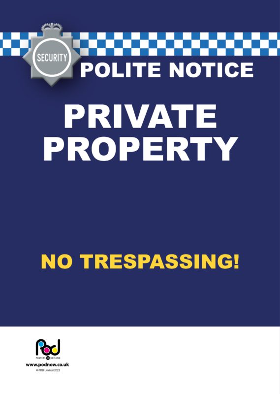 Private property | POD | Posters On Demand