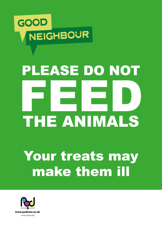 Please do not feed the animals | POD | Posters On Demand