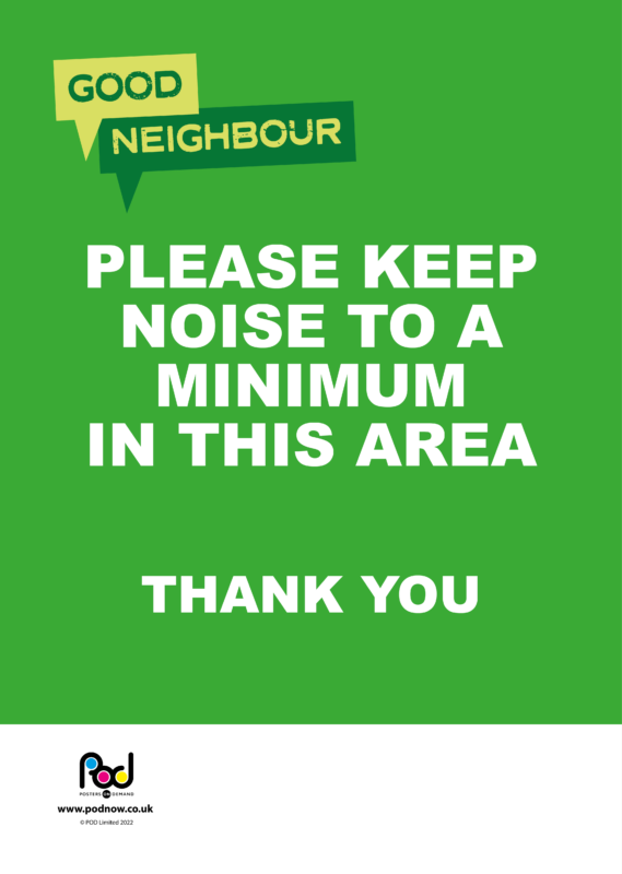 Please keep noise to a minimum | POD | Posters On Demand