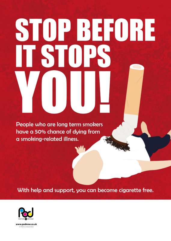 Smoking Kills - Stop! | POD | Posters On Demand