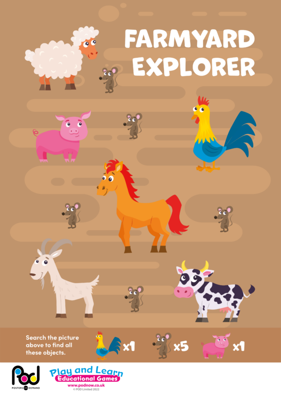 Farmyard Explorer | POD | Posters On Demand