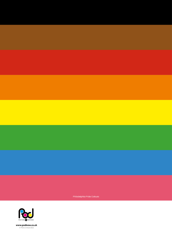 Philadelphia Pride Colours | POD | Posters On Demand