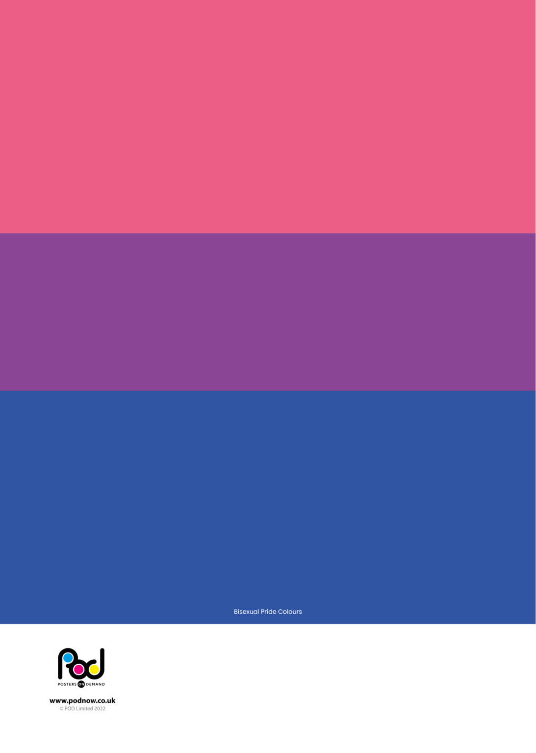 Bisexual Pride Colours | POD | Posters On Demand
