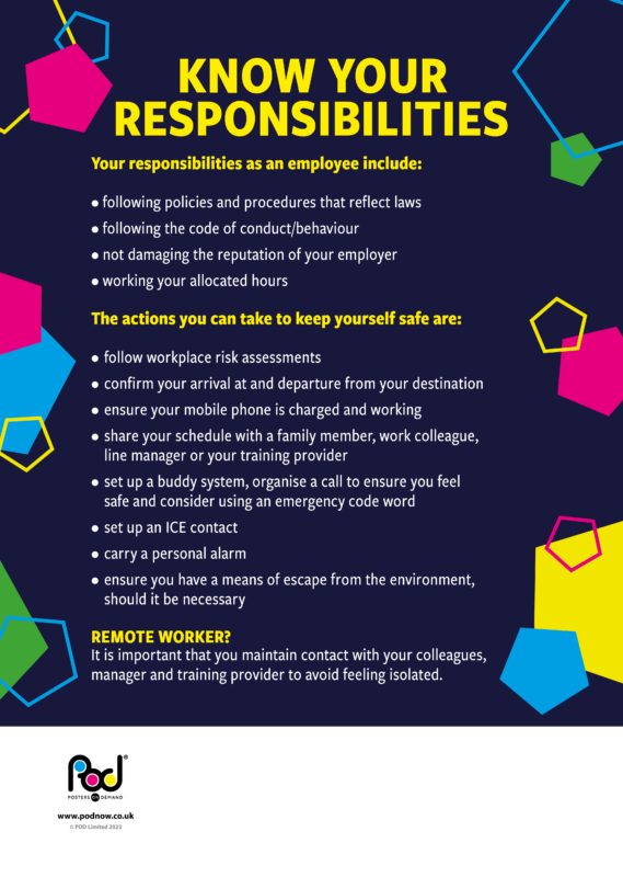 Code of Conduct - Know your responsibilities | POD | Posters On Demand