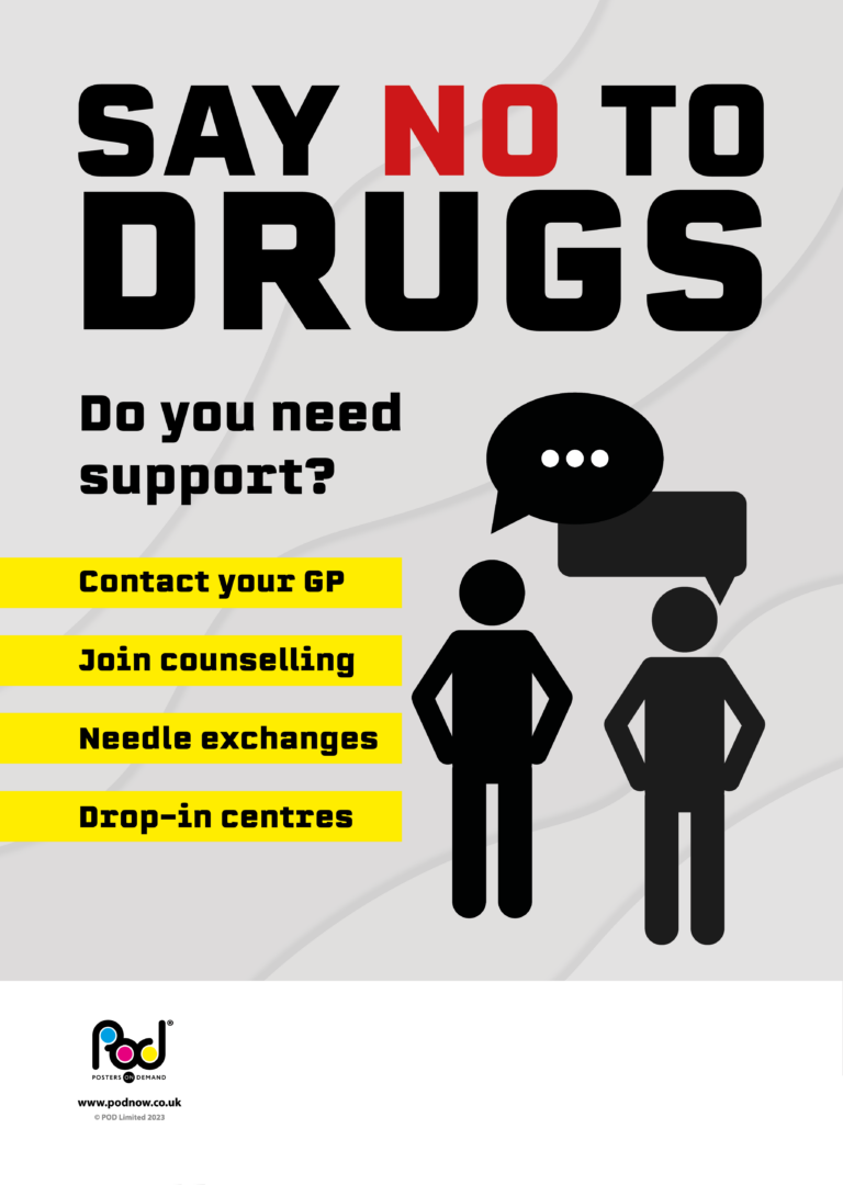 Say no to drugs - Talking | POD | Posters On Demand