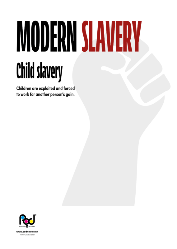 Modern Slavery - Child slavery | POD | Posters On Demand