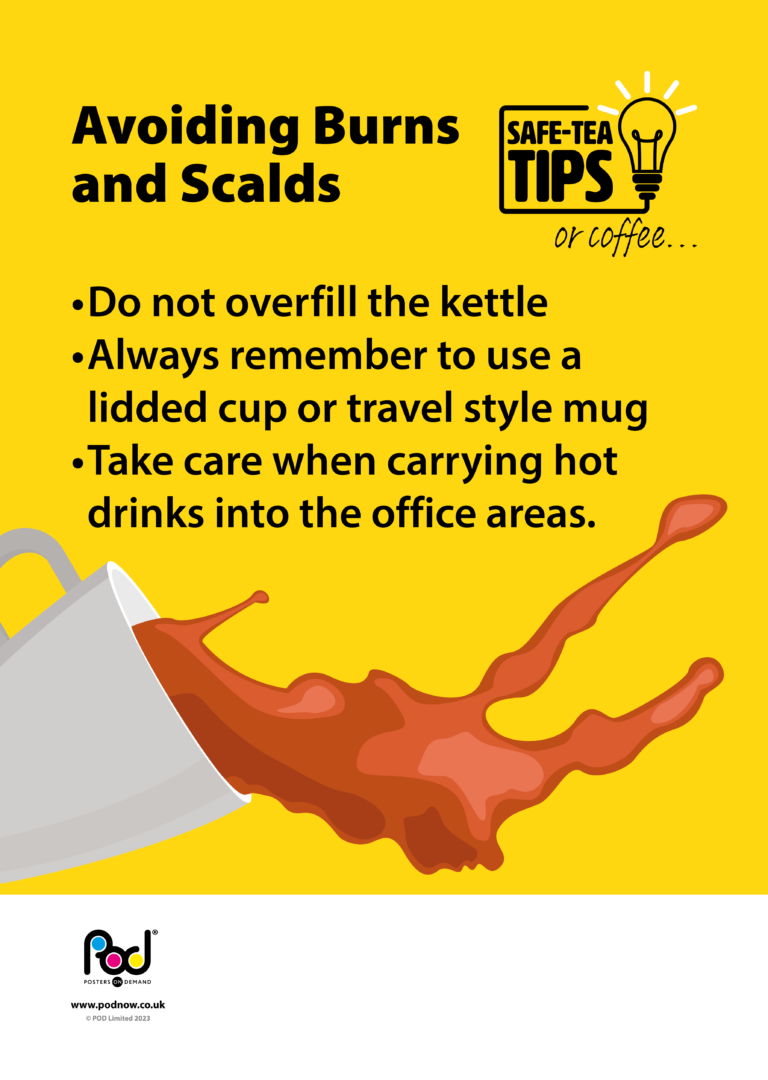 Avoiding burns and scalds | POD | Posters On Demand