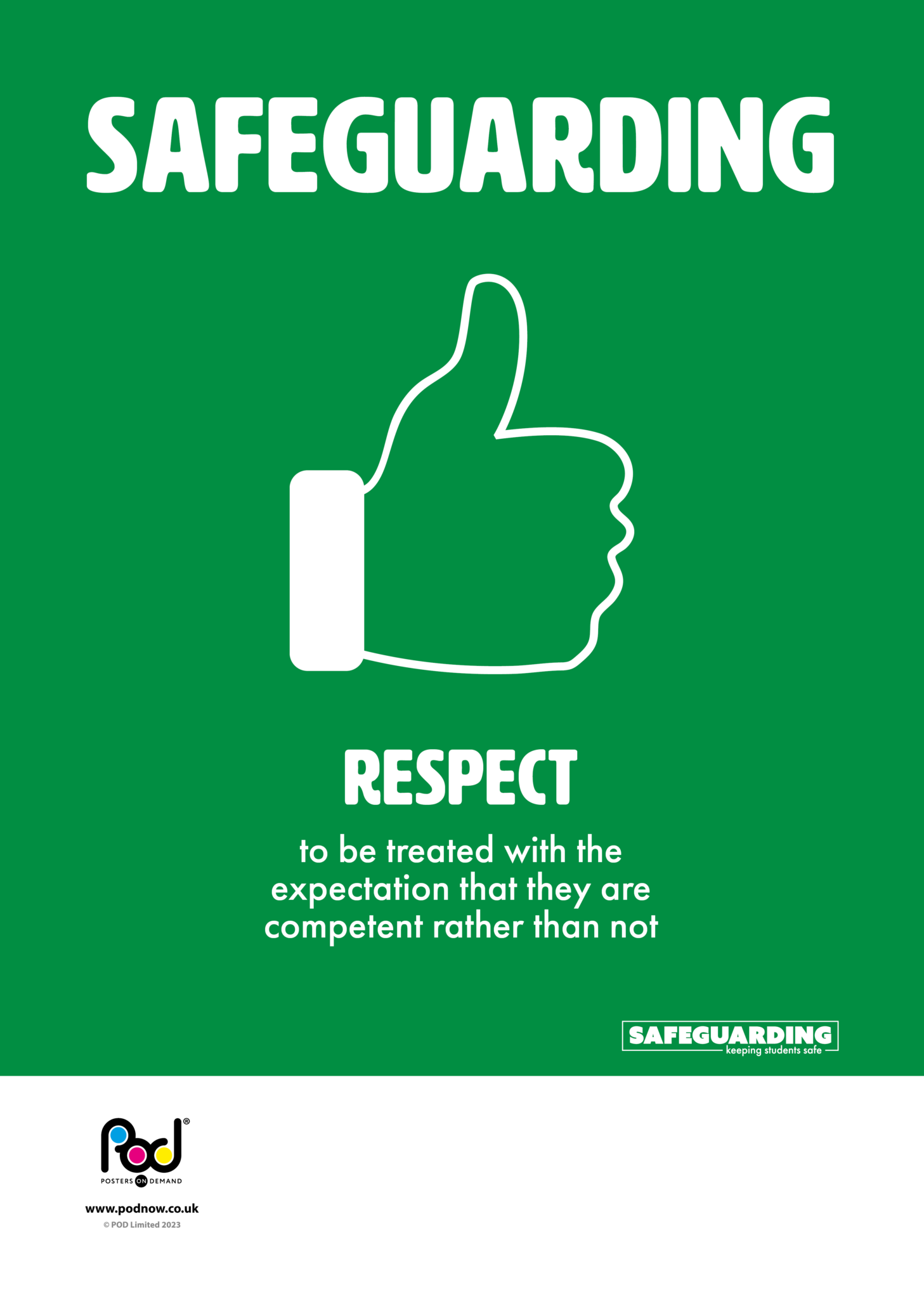 SAFEGUARDING - Respect | POD | Posters On Demand