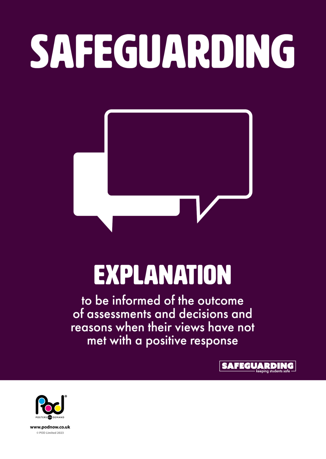 SAFEGUARDING - Explanation | POD | Posters On Demand