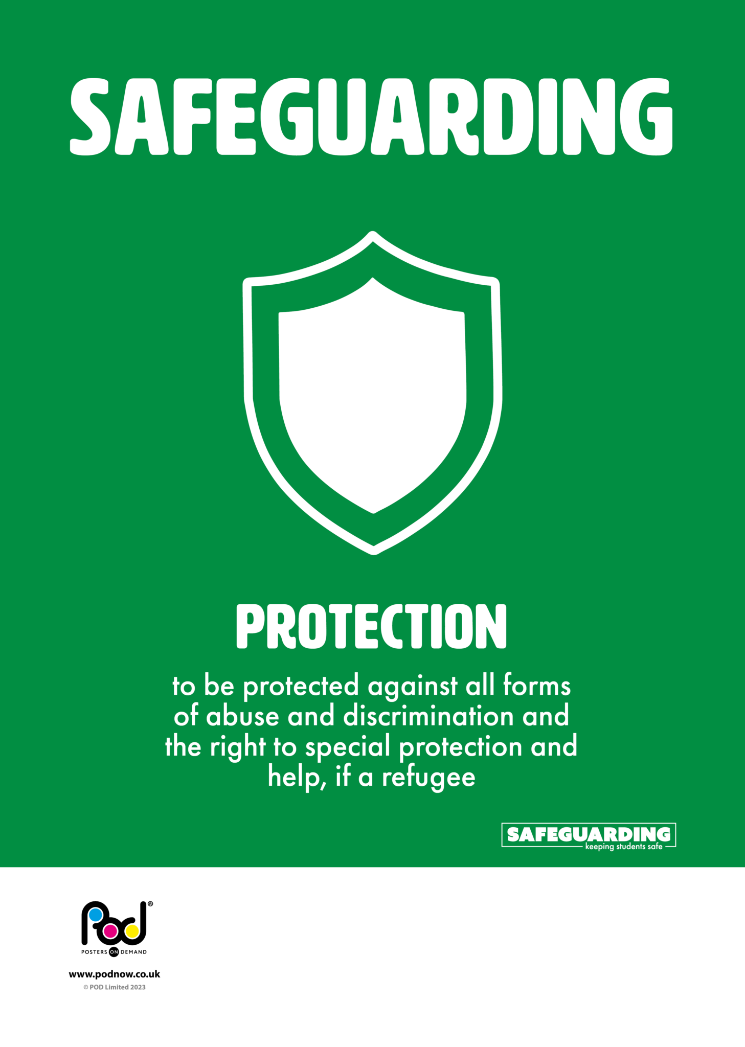 SAFEGUARDING - Protection | POD | Posters On Demand