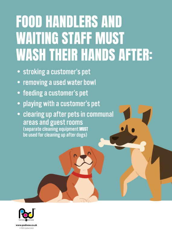 Wash hands after - Dog - all | POD | Posters On Demand