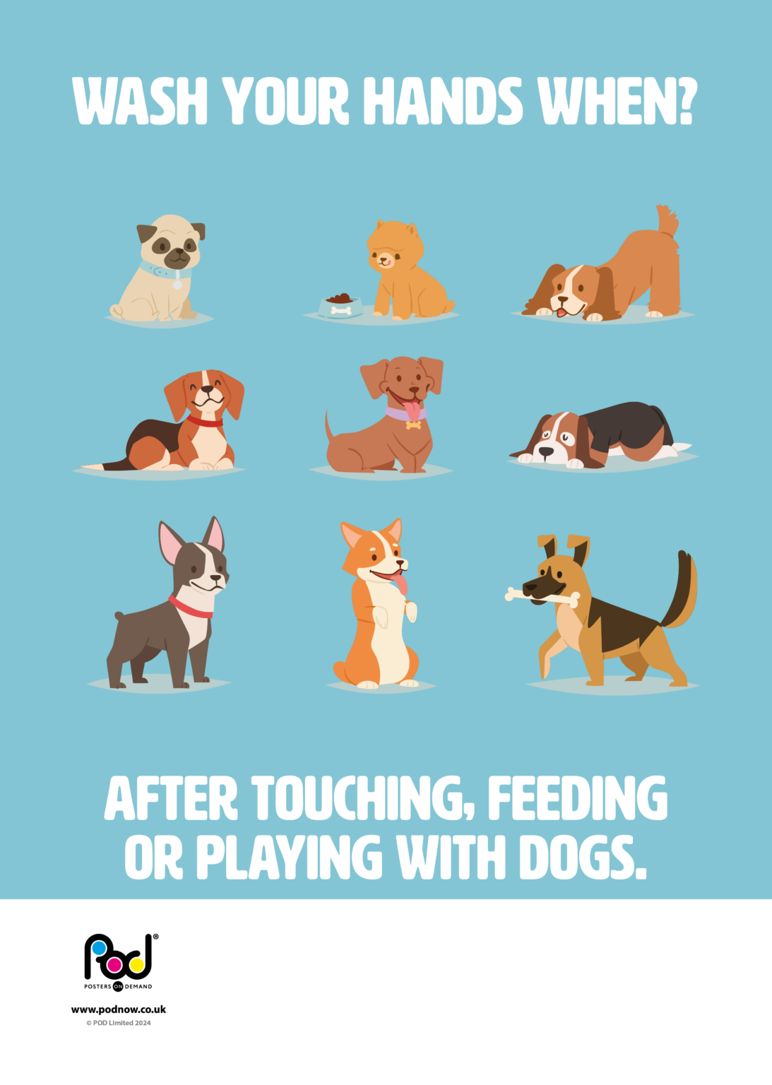 Hand washing - Dogs | POD | Posters On Demand