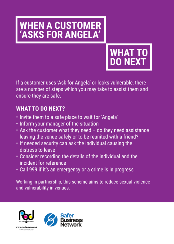 Ask Angela - Purple | POD | Posters On Demand
